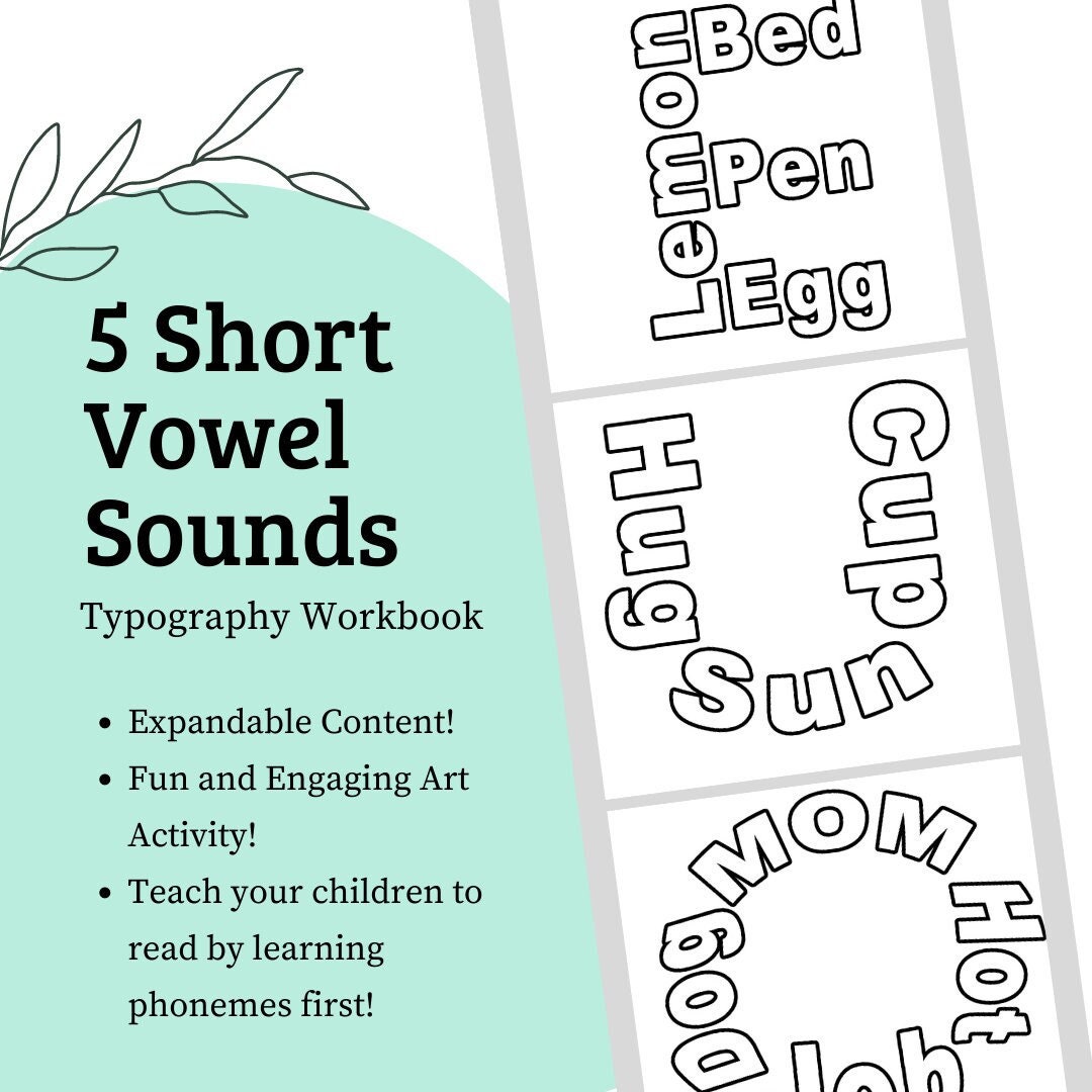 5 Page Short Vowel Sounds, Teach Phonemes First, Beginner Reader ...