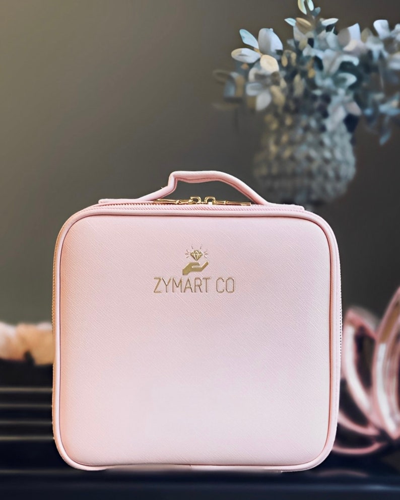 Travel Makeup Bag Cosmetic Case With LED HD Lights and Large - Etsy