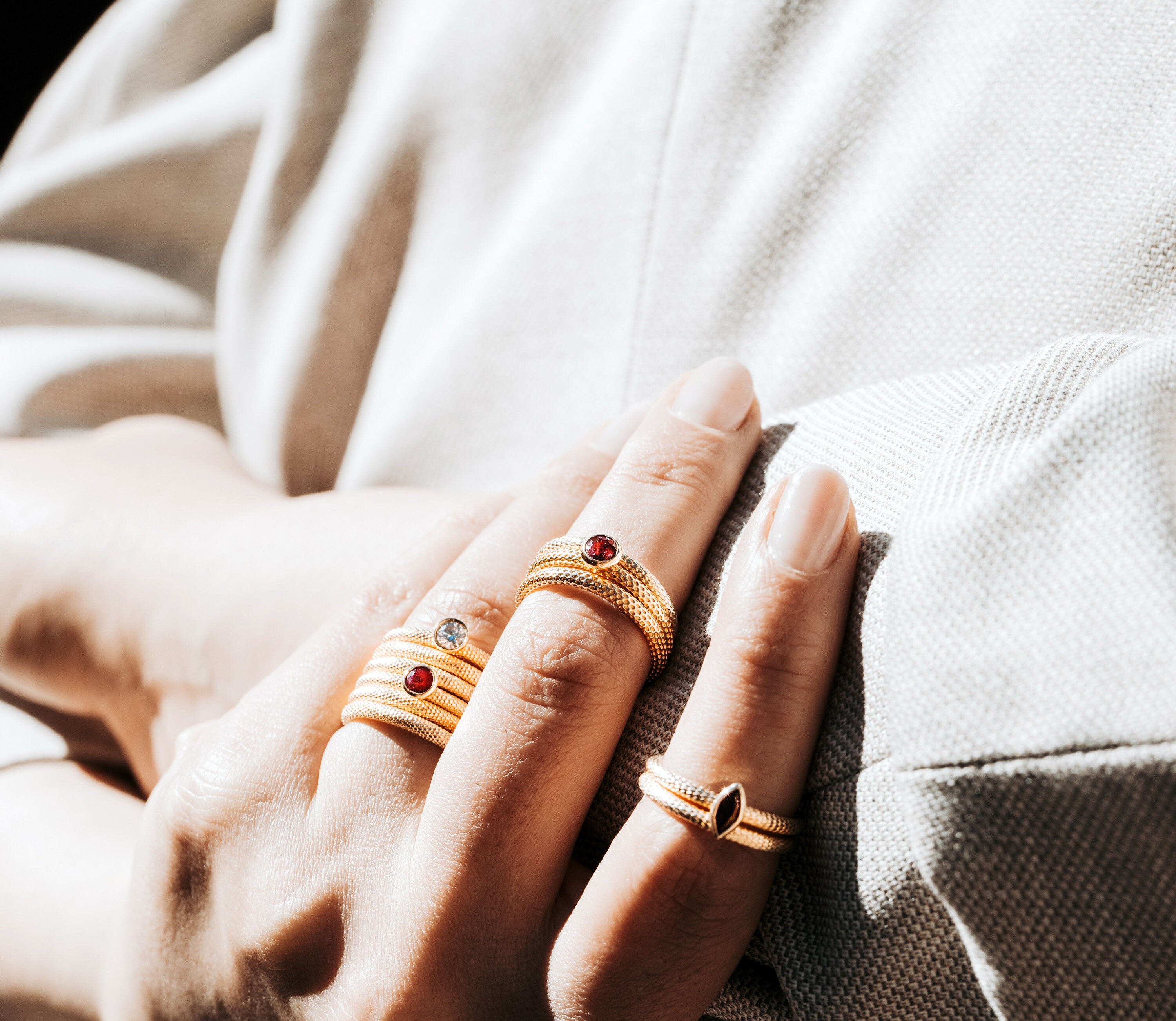 Marquise Cut Ruby Engagement Ring for Women or Men unisex, Bezel Set ...