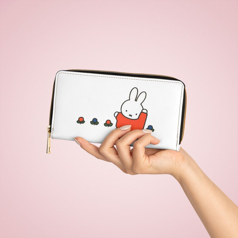 Miffy Zipper Wallet Miffy Wallet Cute Miffy Gift Miffy - Etsy