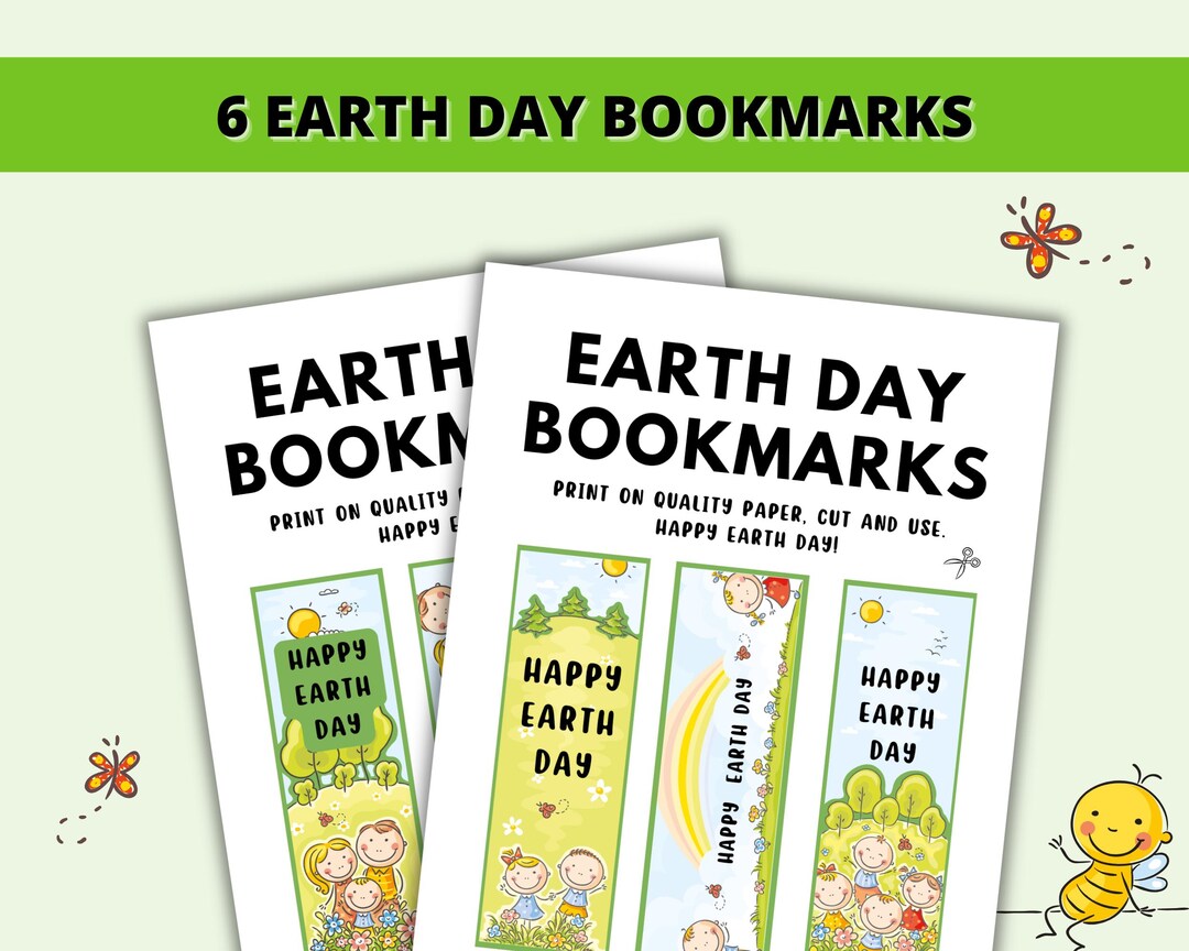 Earth Day Printable Bookmarks, Earth Day Activity Sheets, Earth Day ...