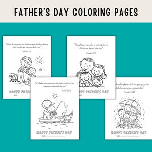 Printable Fathers Day Religious Craft Bible Verse Fathers Day Gift From ...