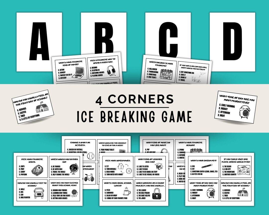 Back to School Icebreakers Games Printable for Kids Getting to Know Me ...