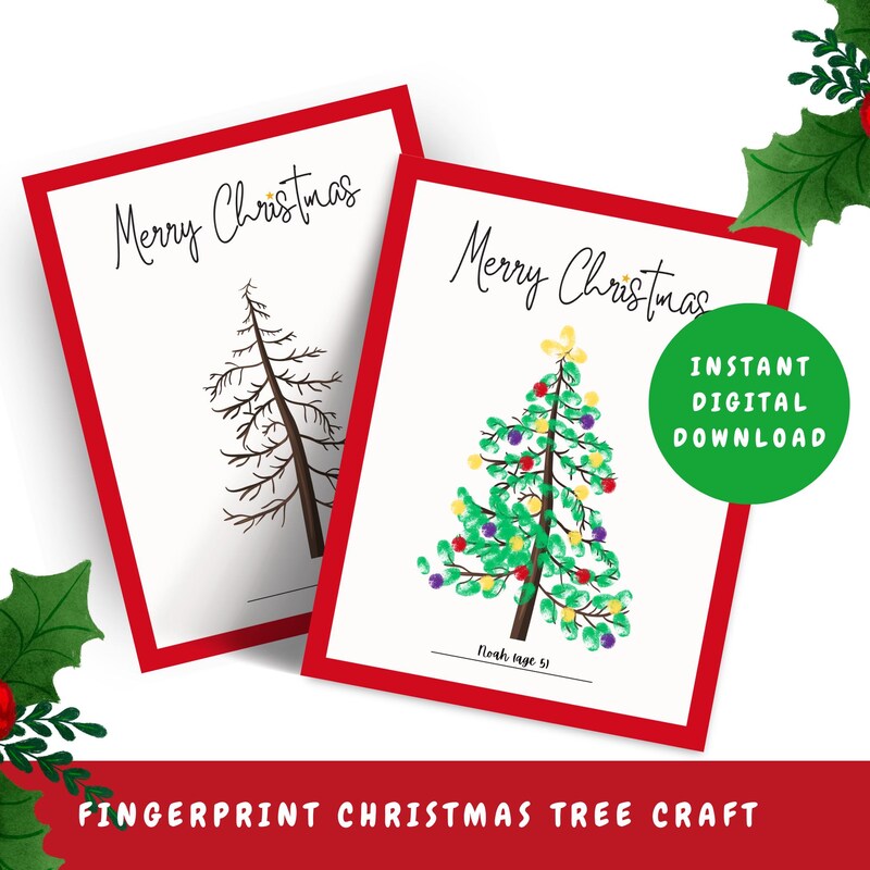 Diy Fingerprint Tree - Etsy