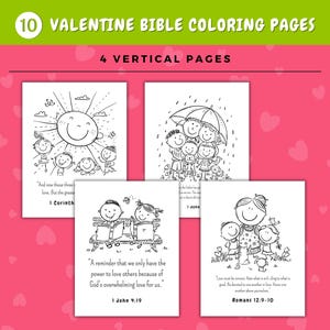 Christian Valentine Bible Coloring Pages, Valentines Christian Bible ...