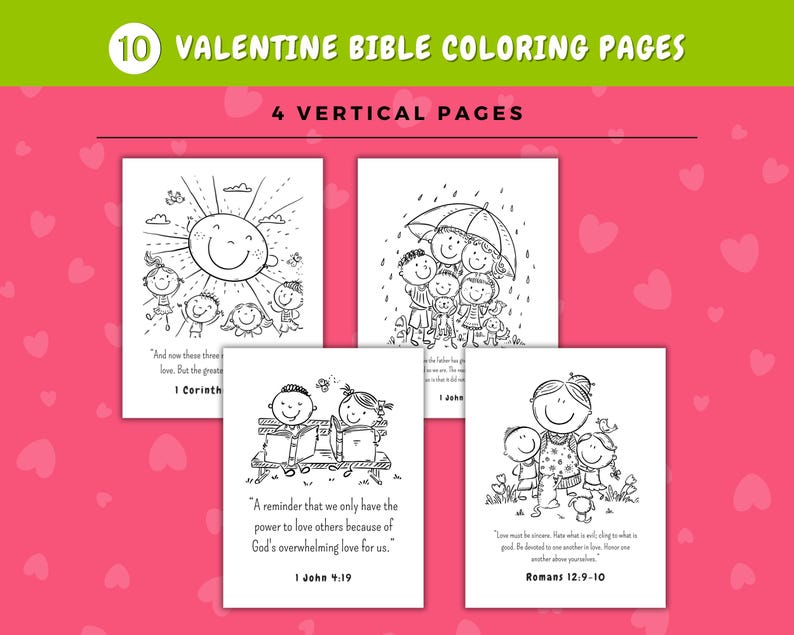 Christian Valentine Bible Coloring Pages, Valentines Christian Bible ...
