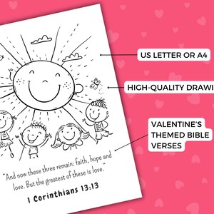 Christian Valentine Bible Coloring Pages, Valentines Christian Bible ...