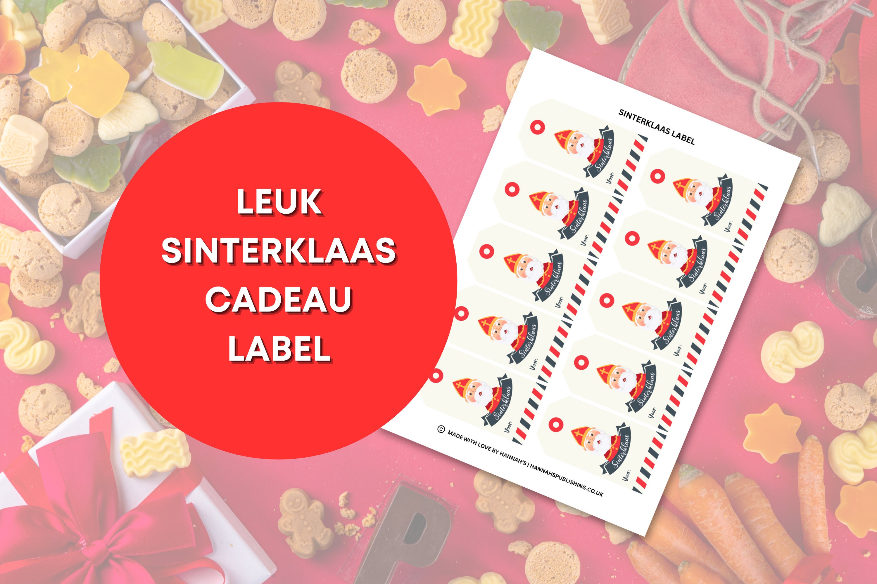 Sinterklaas Cadeau Label Sinterklaas Gift Tag - Etsy