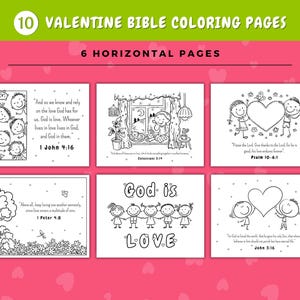 Christian Valentine Bible Coloring Pages, Valentines Christian Bible ...