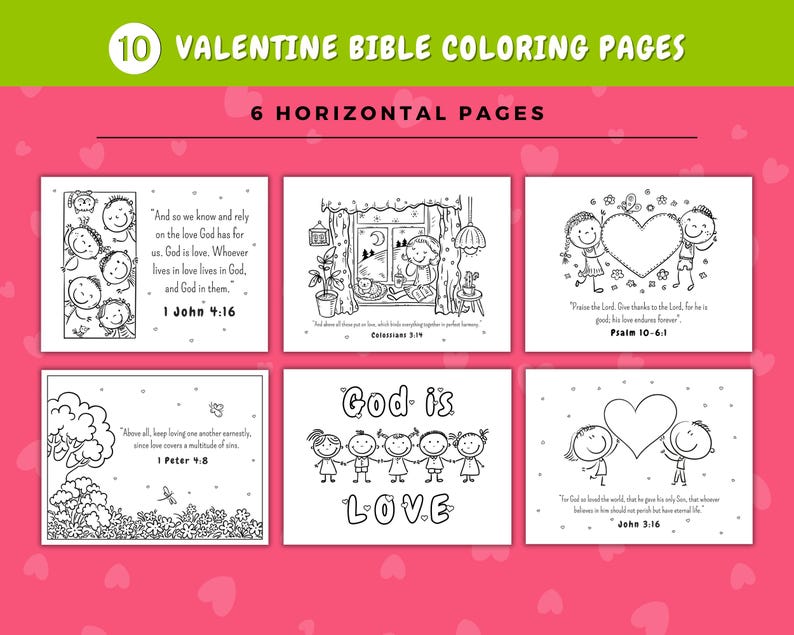 Christian Valentine Bible Coloring Pages, Valentines Christian Bible ...