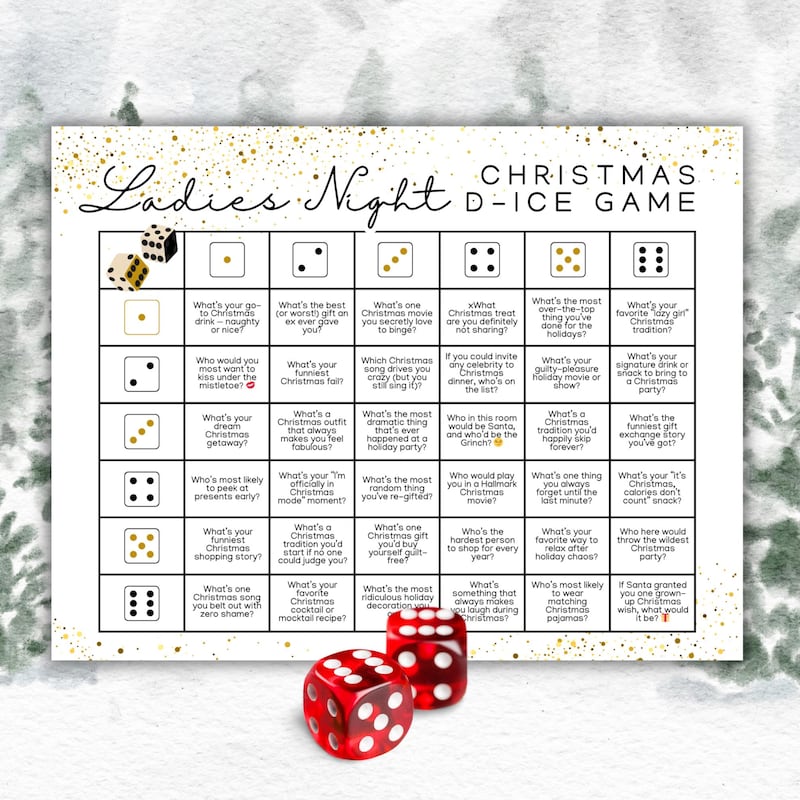 Girls Night in Dice Game - Etsy