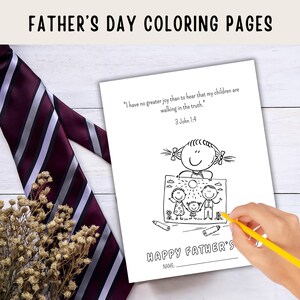 Printable Fathers Day Religious Craft Bible Verse Fathers Day Gift From ...