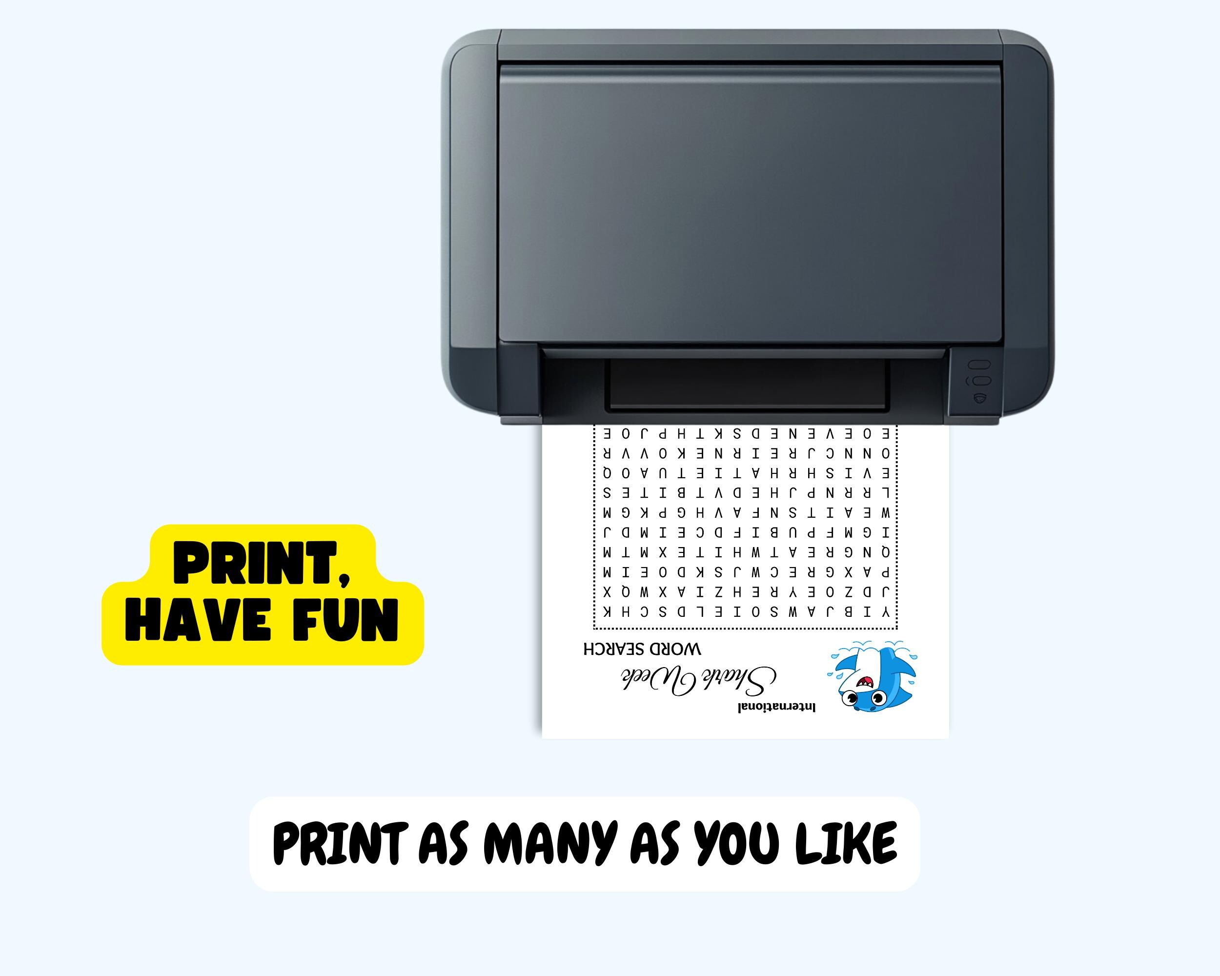 Shark Week Activities Word Search - Shark Week Science Printable 3rd ...