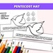 Pentecost Bible Activity for Kids Paper Hat Printable, Pentecost ...