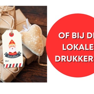 Sinterklaas Cadeau Label Sinterklaas Gift Tag - Etsy