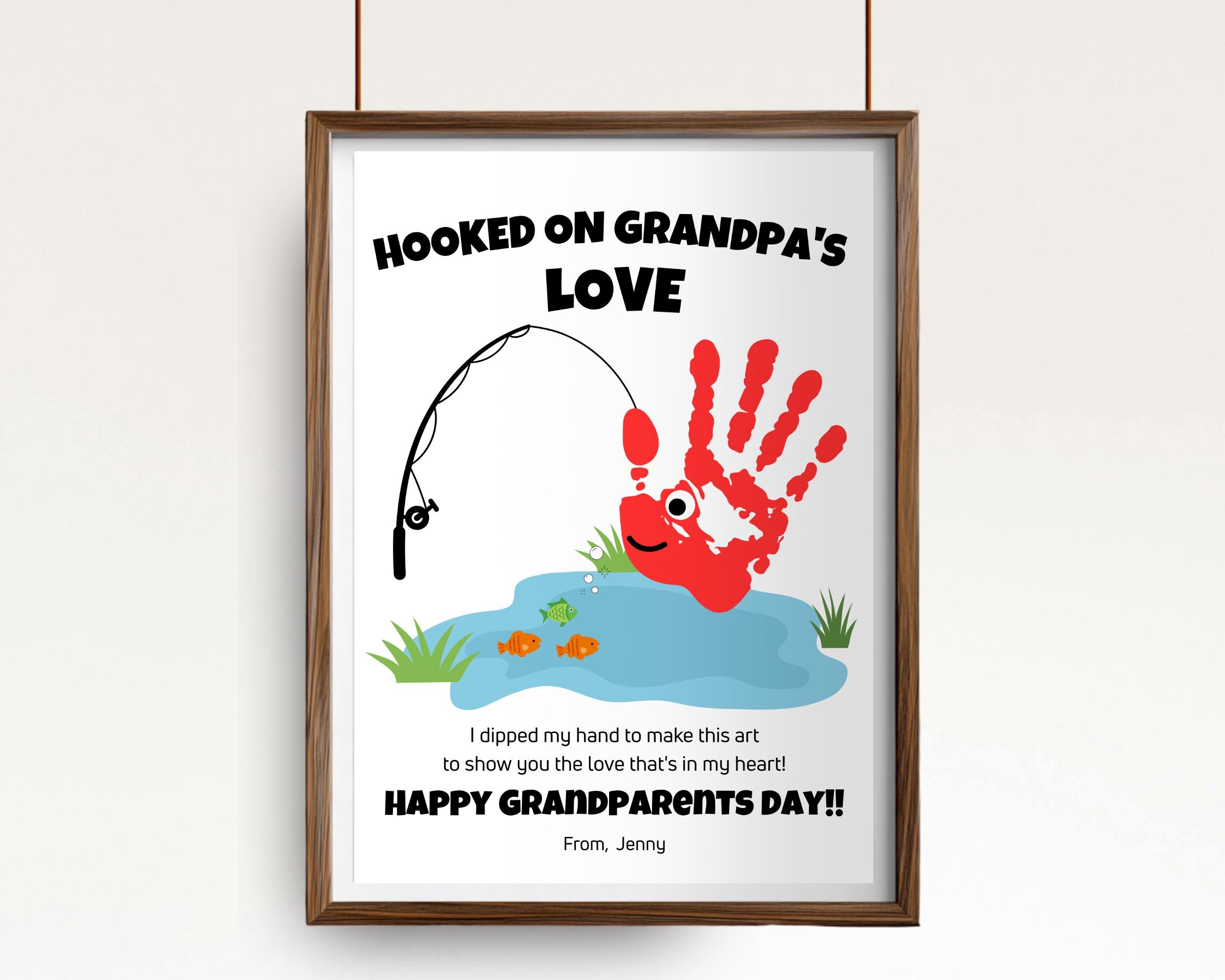 Grandparents Day Handprint Craft Grandparents Day Craft Fishing ...