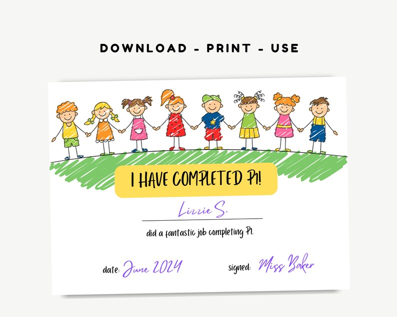 PRINTABLE P1 School Diploma Template PDF Primary School Certificate Template End of Year Rewards ...
