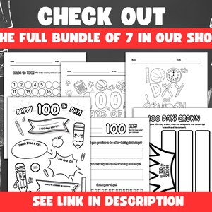 100th Day of School Paper Crown Coloring Activity Printable ...