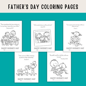 Printable Fathers Day Religious Craft Bible Verse Fathers Day Gift From ...