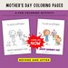 Mother's Day Printable Coloring Sheets for Kids All About My Mom ...