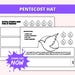 Pentecost Bible Activity for Kids Paper Hat Printable, Pentecost ...