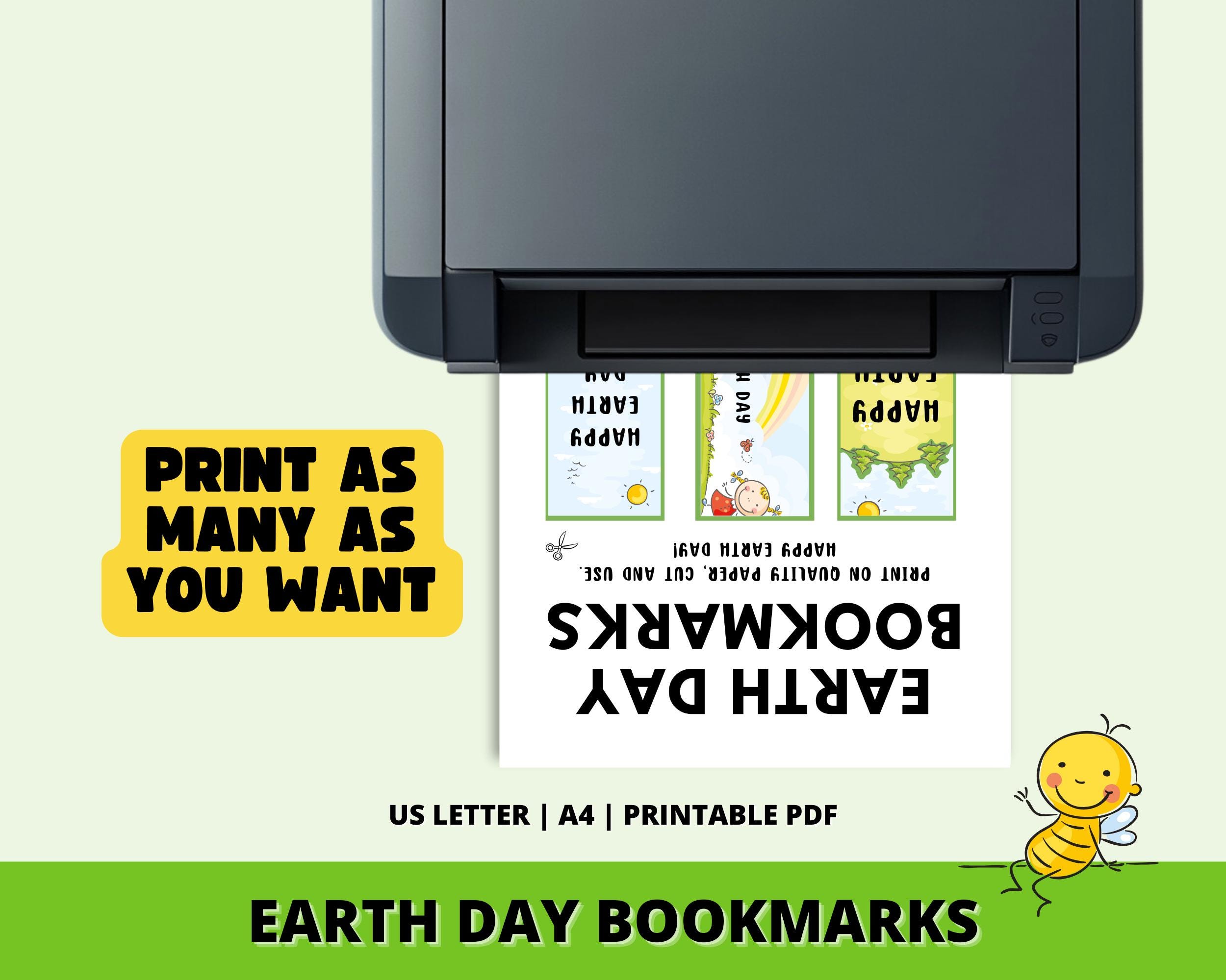Earth Day Printable Bookmarks, Earth Day Activity Sheets, Earth Day ...
