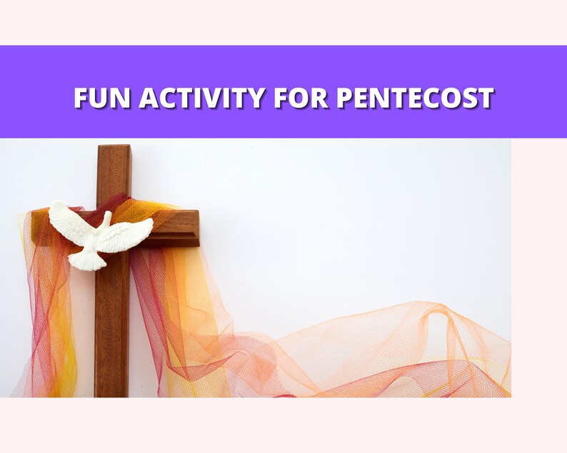Pentecost Bible Activity for Kids Paper Hat Printable, Pentecost ...