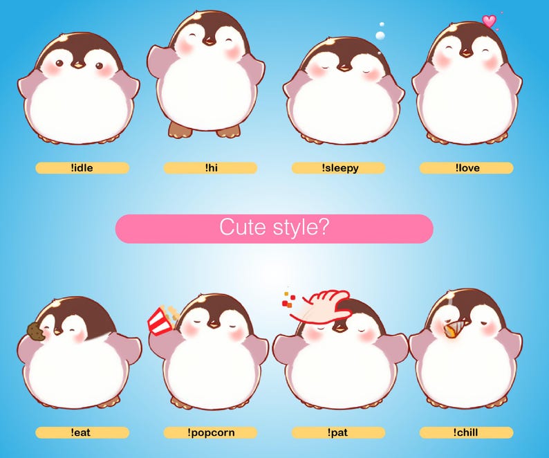 Custom Animated Live Stream Pet Widget Overlay for OBS, Streamlabs ...