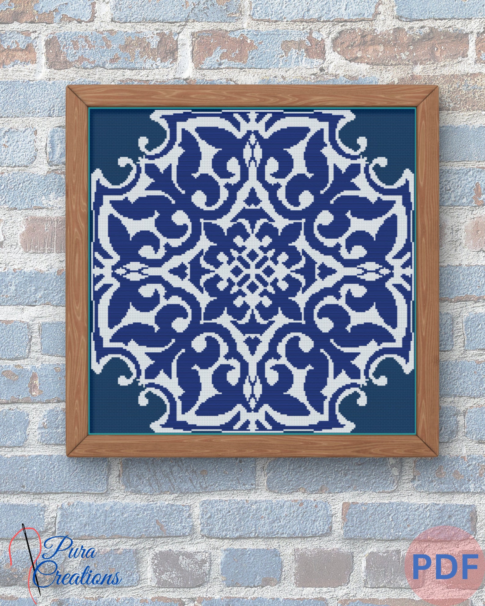 Moroccan Tiles Cross Stitch Pattern. Digital PDF Cross Stitch Pattern. - Etsy