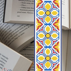 Bookmarker Cross Stitch Pattern, Tiles Inspiration Ver2 : Easy DIY ...