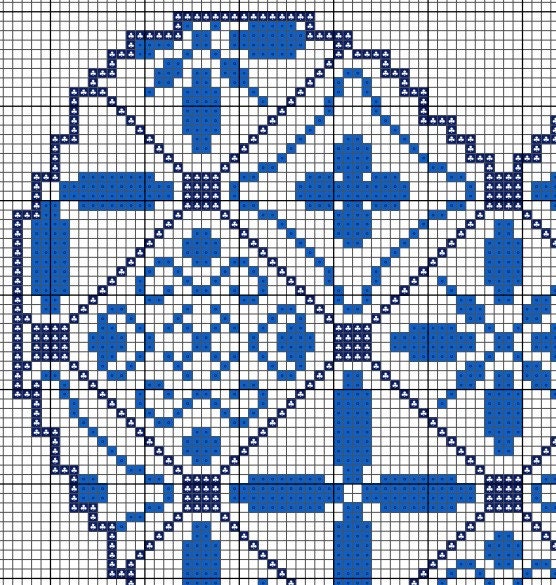Heart Mosaic Cross Stitch Pattern: Geometric Tile Design (PDF Pattern) - Etsy
