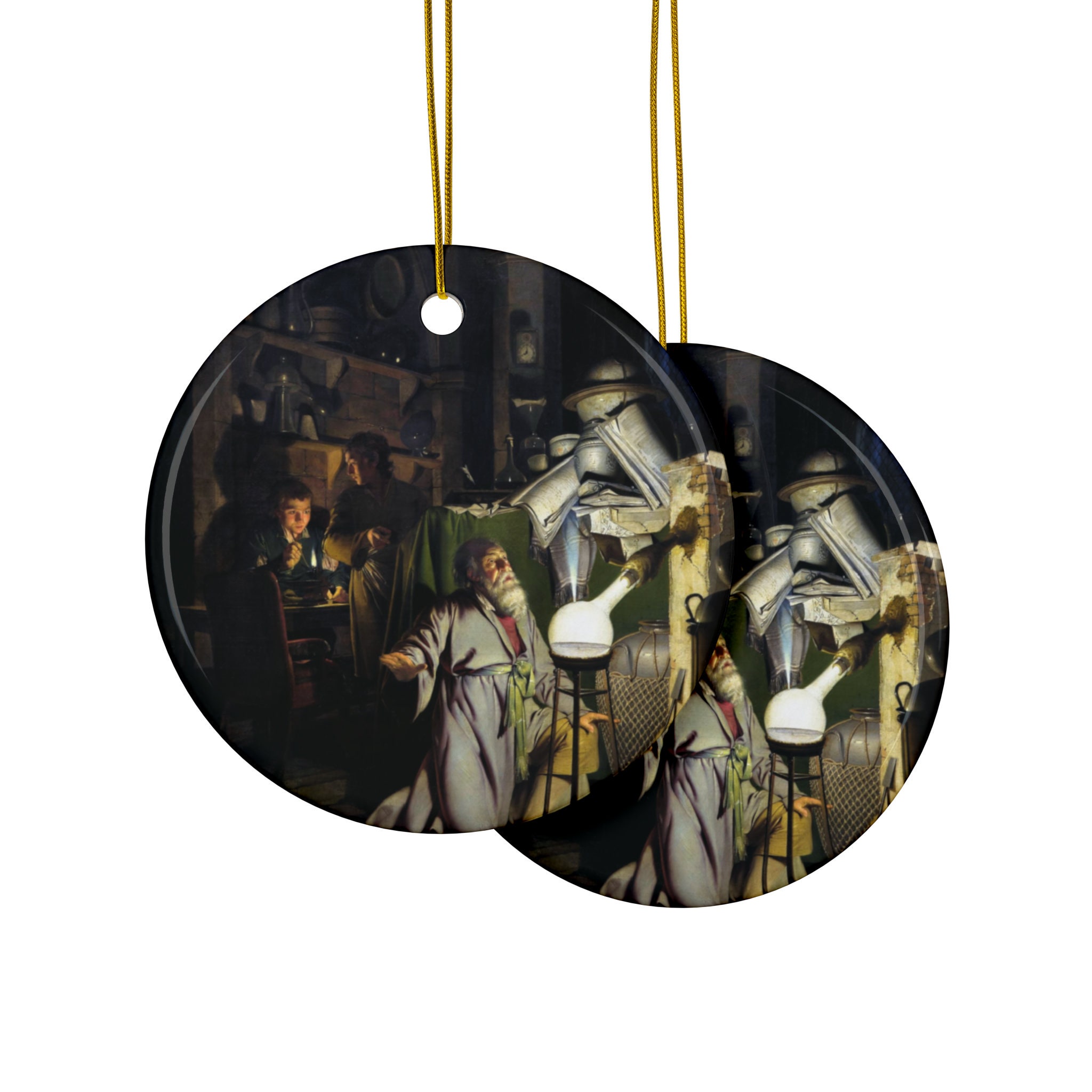 The Alchemist Discovering Phosphorus Ceramic Ornaments 1pc - Etsy