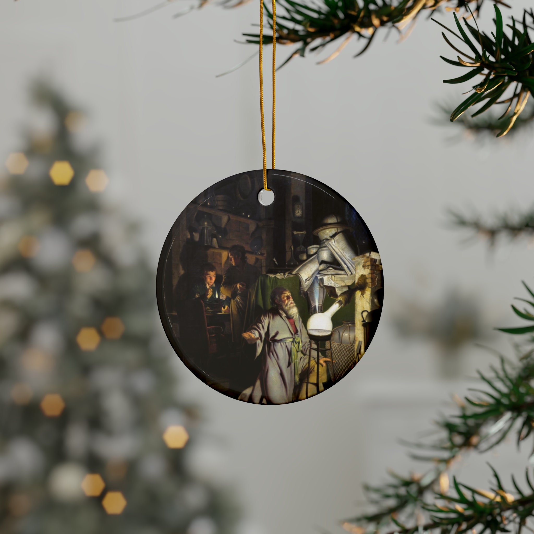 The Alchemist Discovering Phosphorus Ceramic Ornaments 1pc - Etsy