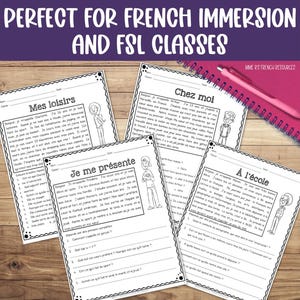 French Reading Comprehension Activities, French Texts for Beginners ...