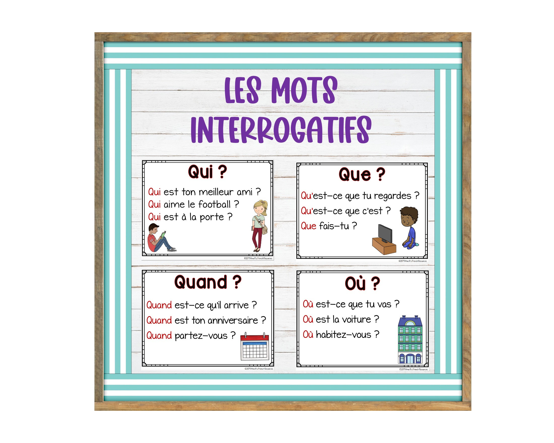 French Question Words Printable Posters French Classroom Decor French french-question-words-printable-posters-french-classroom-decor-french