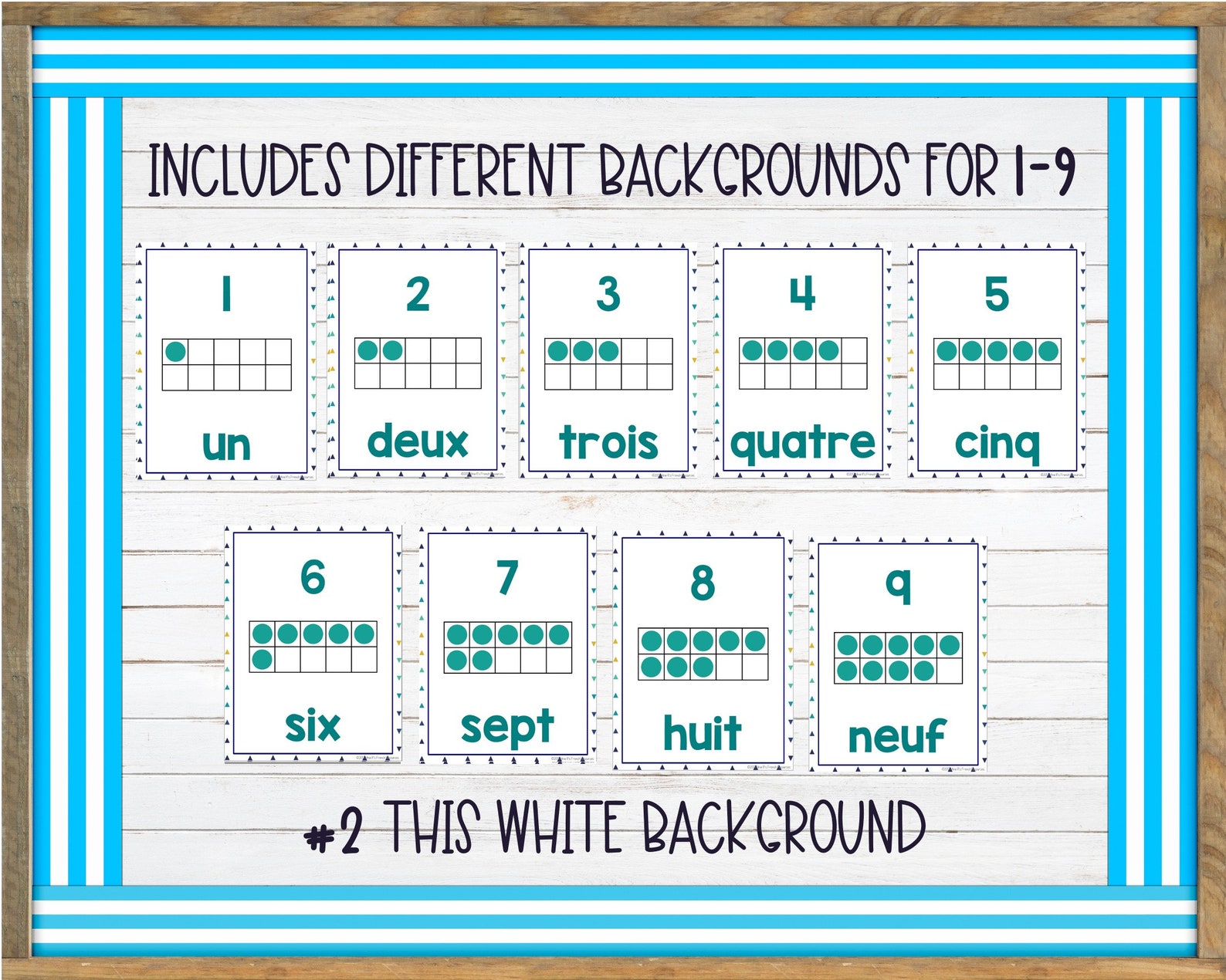 French Numbers Printable Posters for the Classroom: Printable French ...