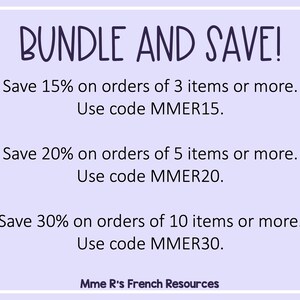 French Classroom Expressions Posters: Core & Immersion (digital ...