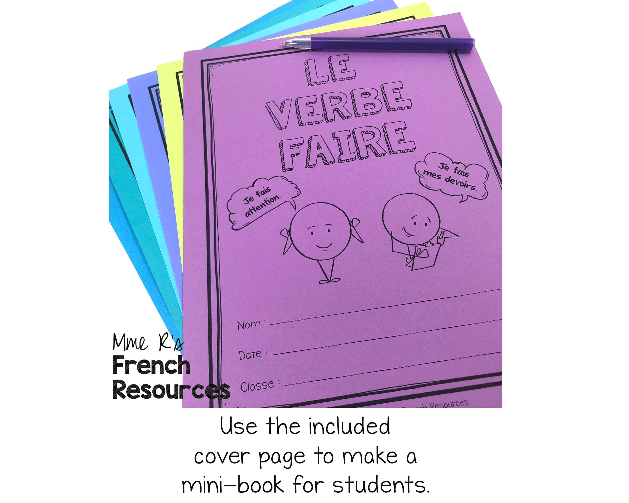 French Verb Conjugation Worksheets : Faire Present Tense Practice ...