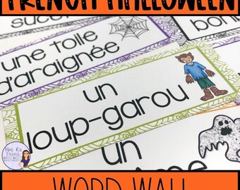 HALLOWEEN FRENCH School POSTER / Halloween French Classroom - Etsy