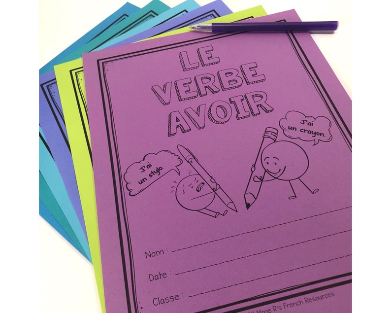 French Verb Conjugation Worksheets : Avoir Present Tense Practice ...