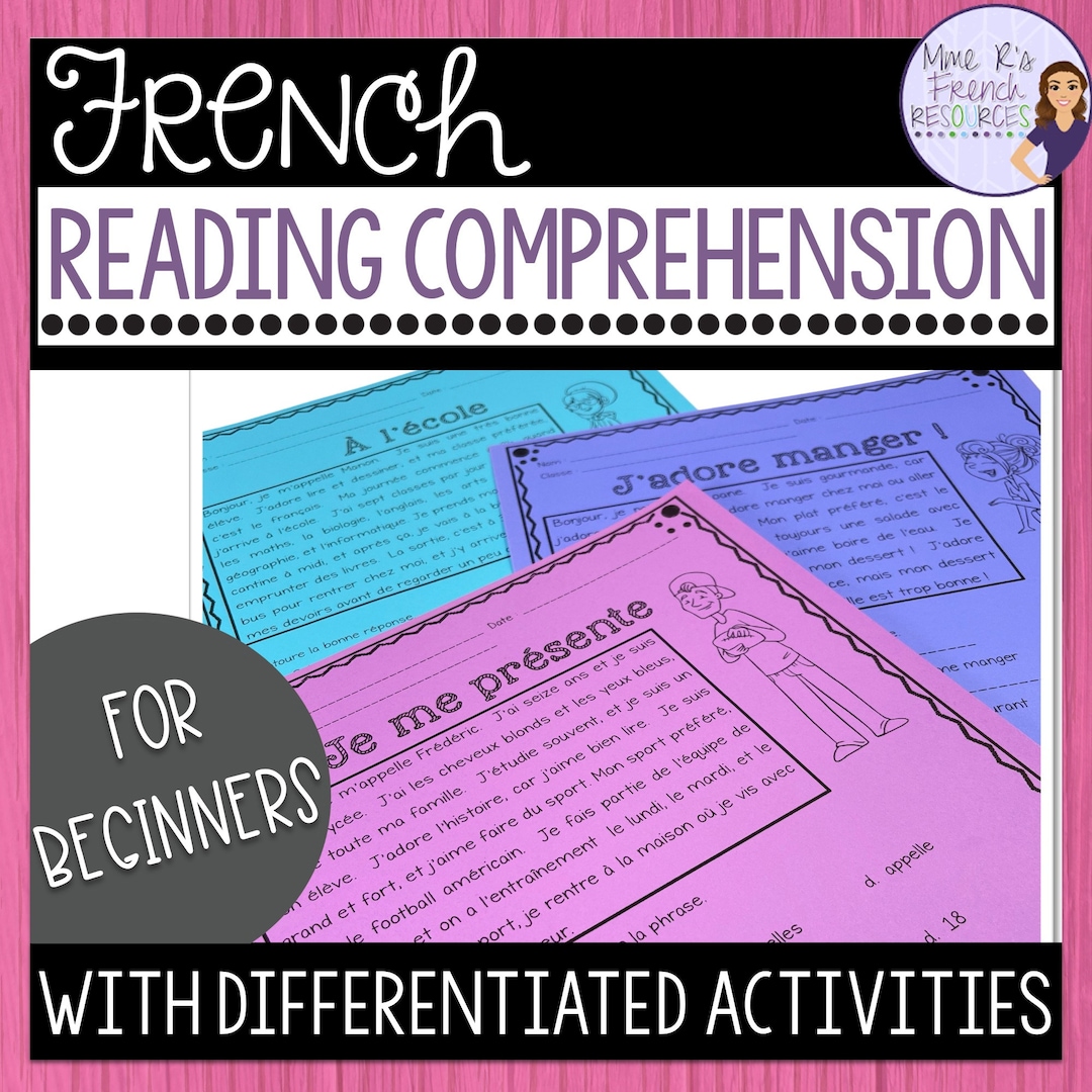 French Reading Comprehension Activities, French Texts for Beginners ...