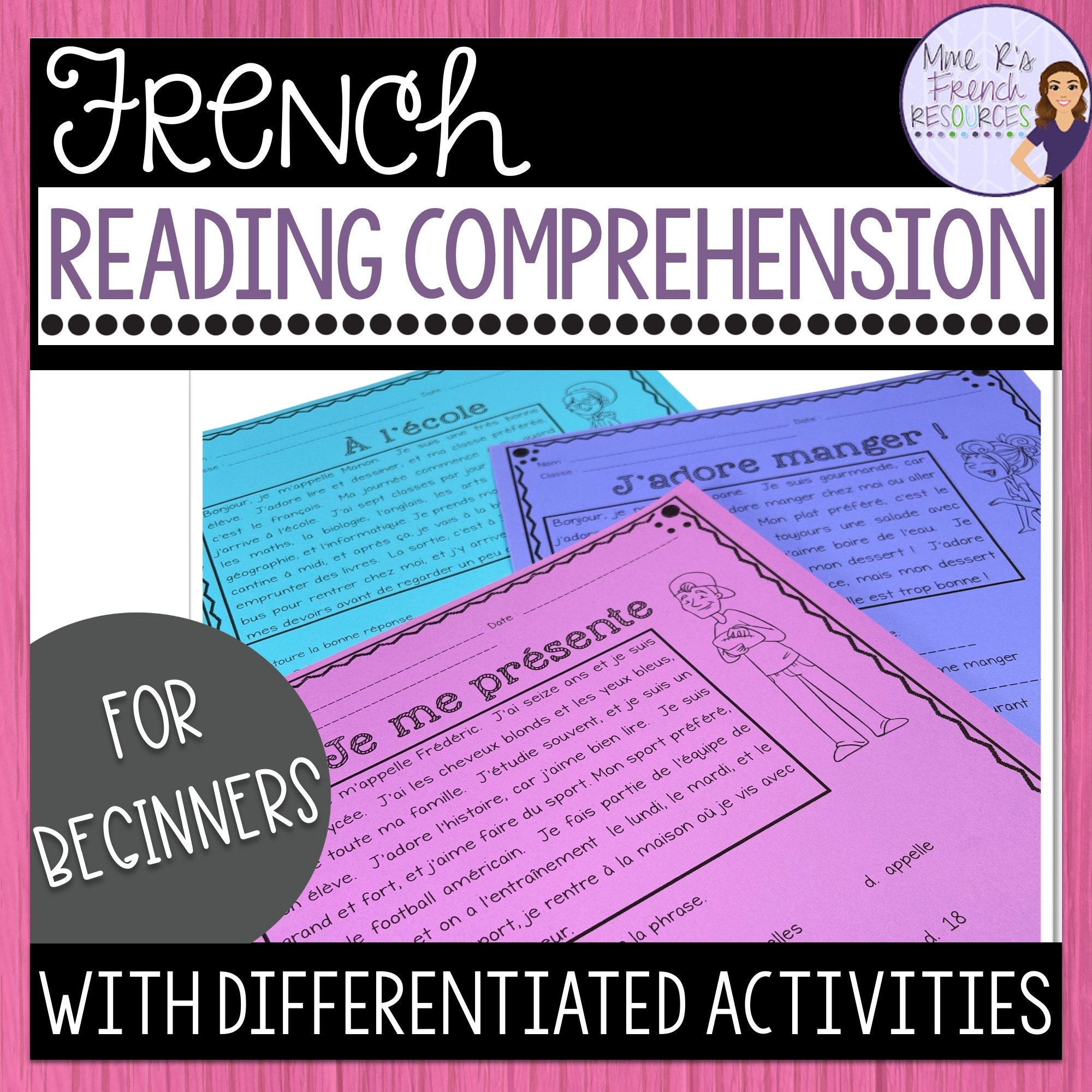 Actividades de comprensión lectora en francés textos en - Etsy México