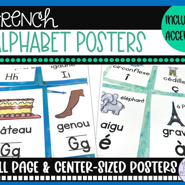 French Alphabet Poster - Etsy