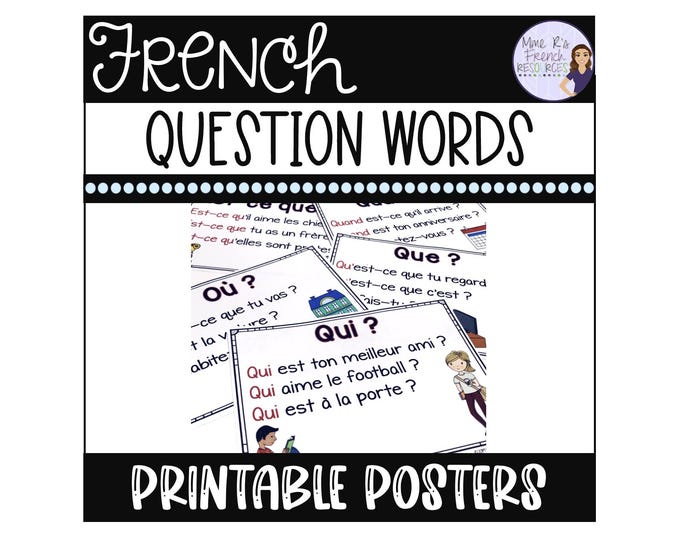 French Classroom Directions | FSL Visual Cue Cards | French Classroom ...