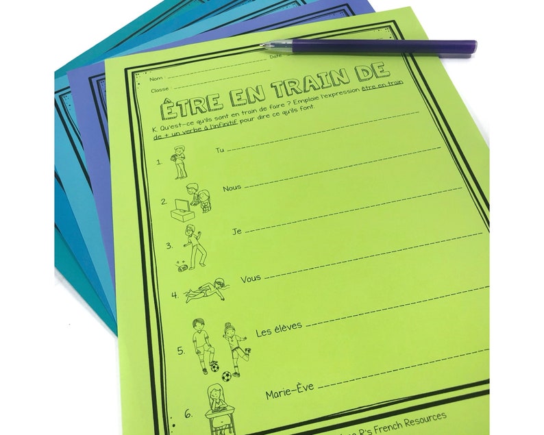 French Verb Worksheets : Être Present Tense Activities, Printable ...