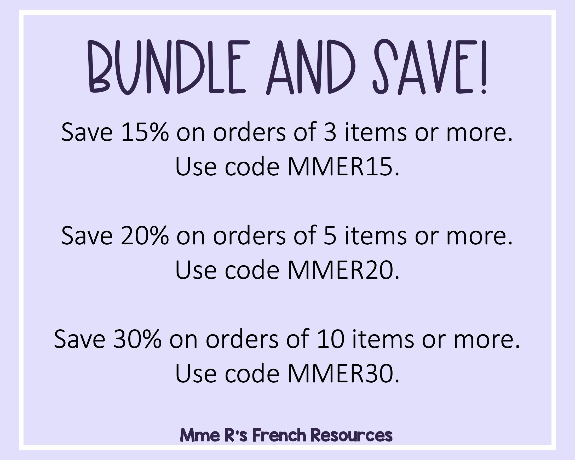 French Clothing Vocabulary Word Wall Cards: Classroom Decor (digital ...