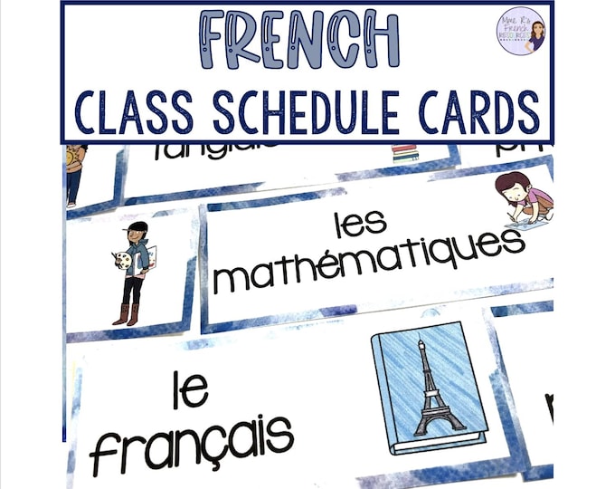 French Classroom Directions | FSL Visual Cue Cards | French Classroom ...