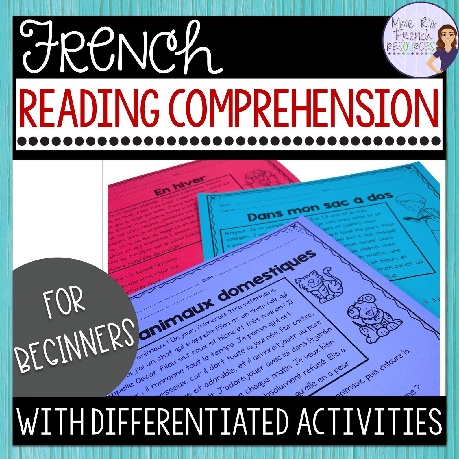 French Reading Comprehension Worksheets Reading Activities - Etsy