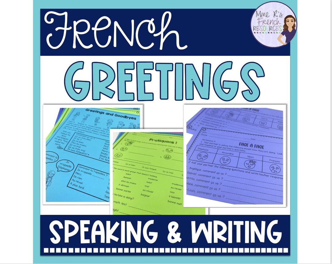 French Worksheets : Greetings Vocabulary and Speaking Activities ...
