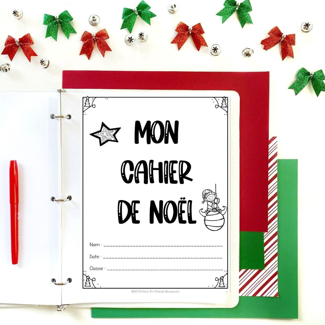 French Christmas Worksheets, French Christmas Vocabulary, French ...